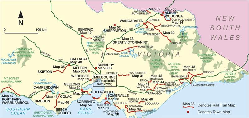 Bike Paths & Rail Trails Book for Melbourne & Victoria
